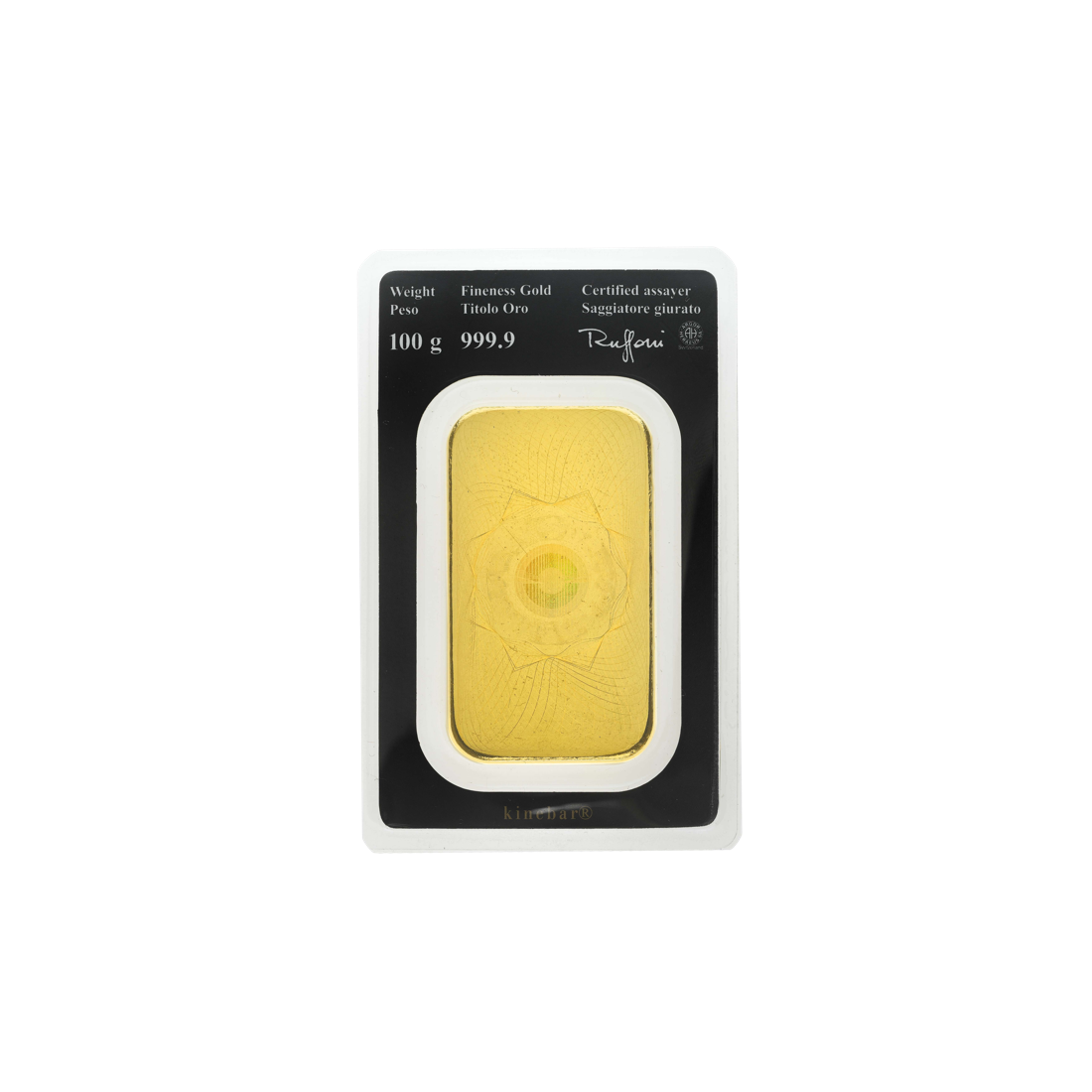 Lingotto Oro 100 gr Bolaffi Metalli Preziosi