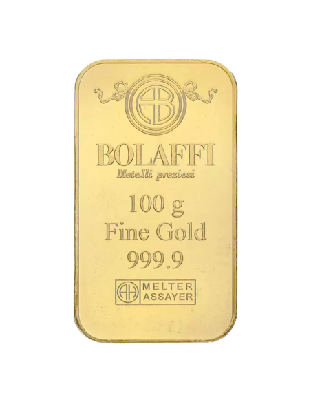 Lingotto Oro 100 gr Bolaffi Metalli Preziosi